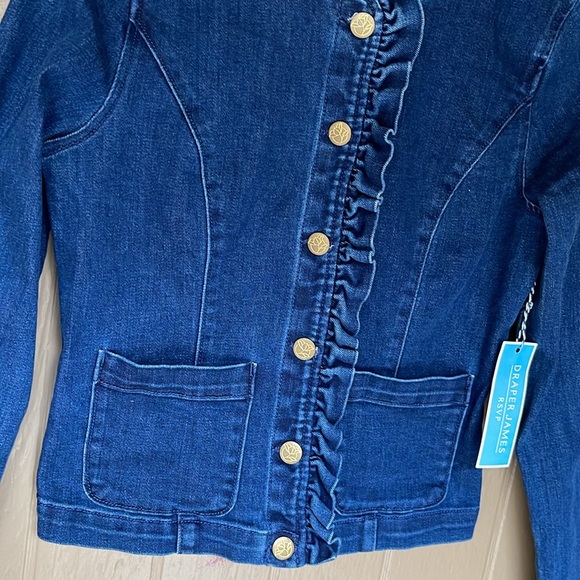 Draper James | Jackets & Coats | Draper James Ruffled Denim Jacket In ...